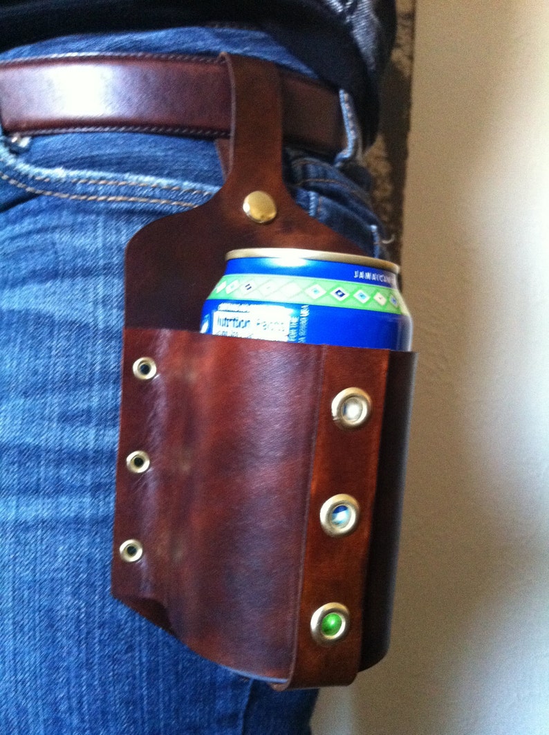 Handmade Leather Beer Holster - Etsy
