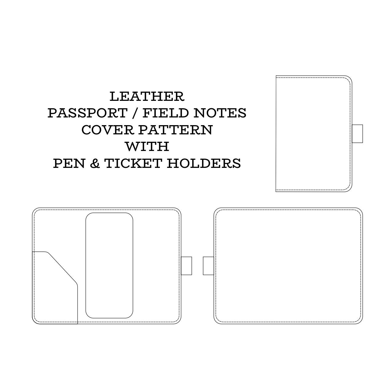 Blank Passport Cover Template