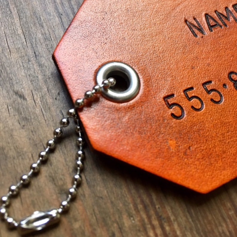 Set of 2 Custom Personalized Leather Luggage Tags: 2 tags | Etsy