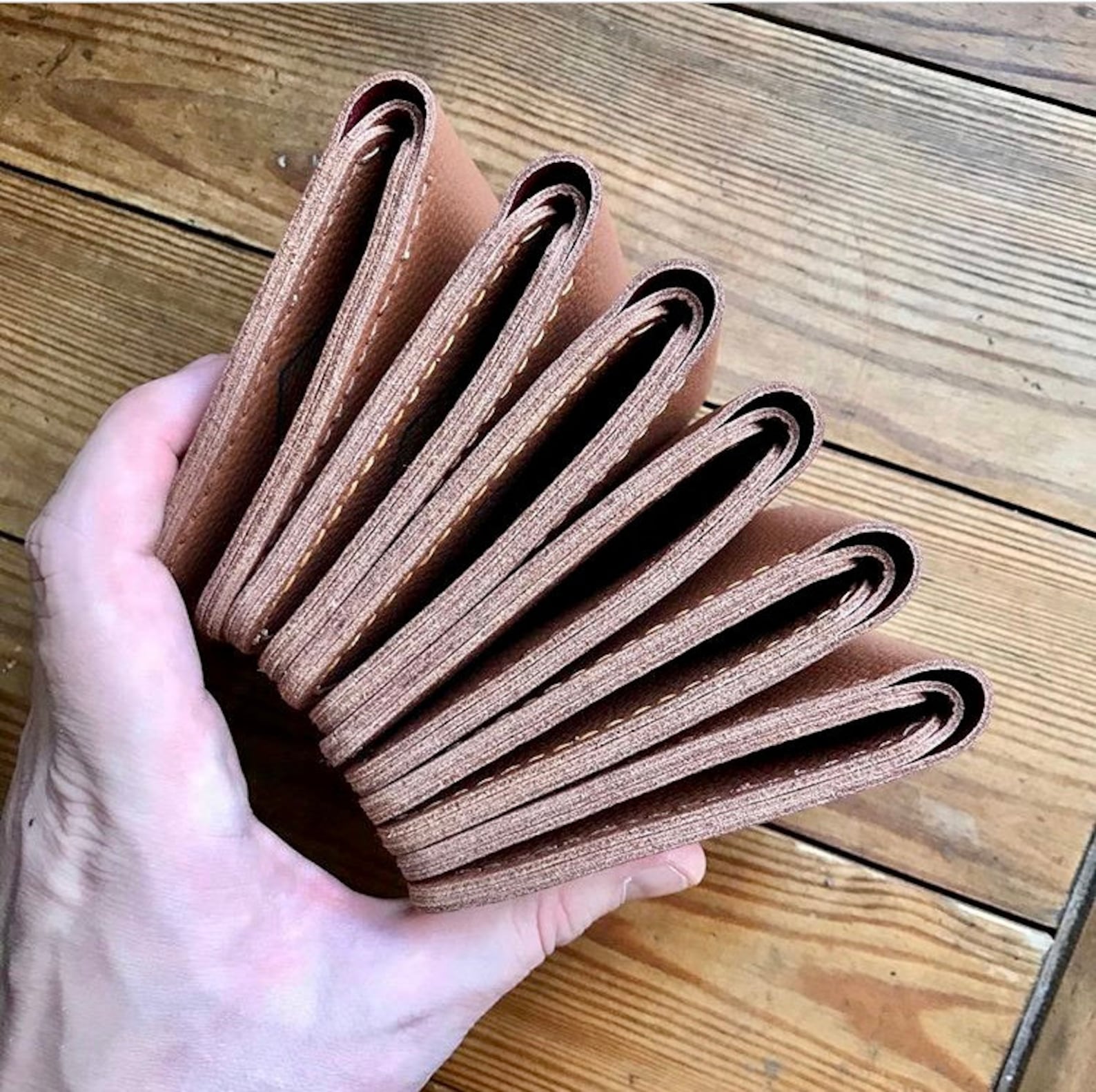 Leather Bi-fold Wallet Pattern Multiple Designs, Follow Along Template ...