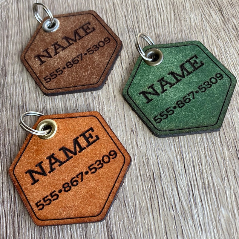Leather Dog Tag - Etsy