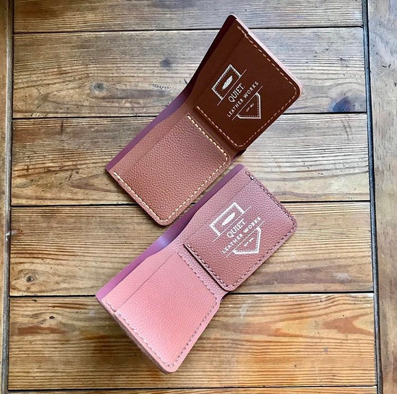 Leather Bi-fold Wallet Pattern Multiple Designs, Follow Along Template ...