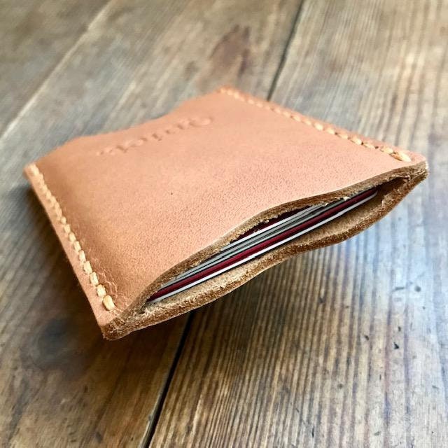 Leather Card Sleeve Pattern Minimalist Wallet Template - Etsy