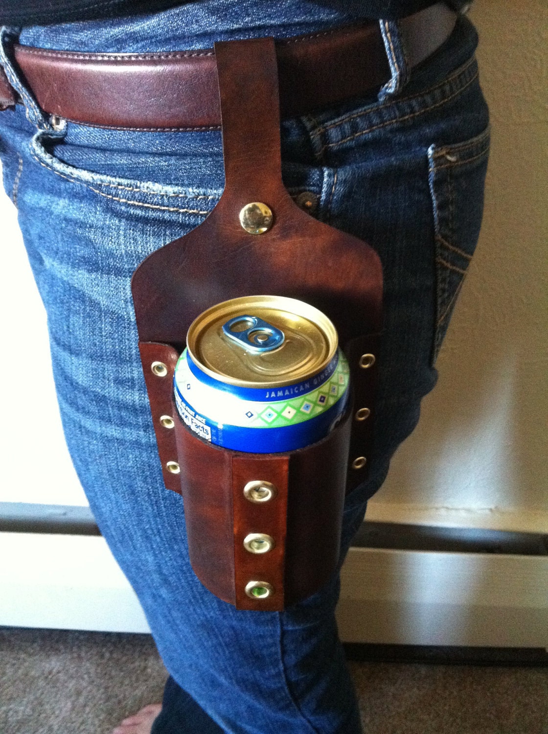 Handmade Leather Beer Holster - Etsy
