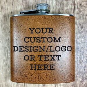 Design Your Own Flask, Hip Flask, Personalized Flask, Leather Flask ...