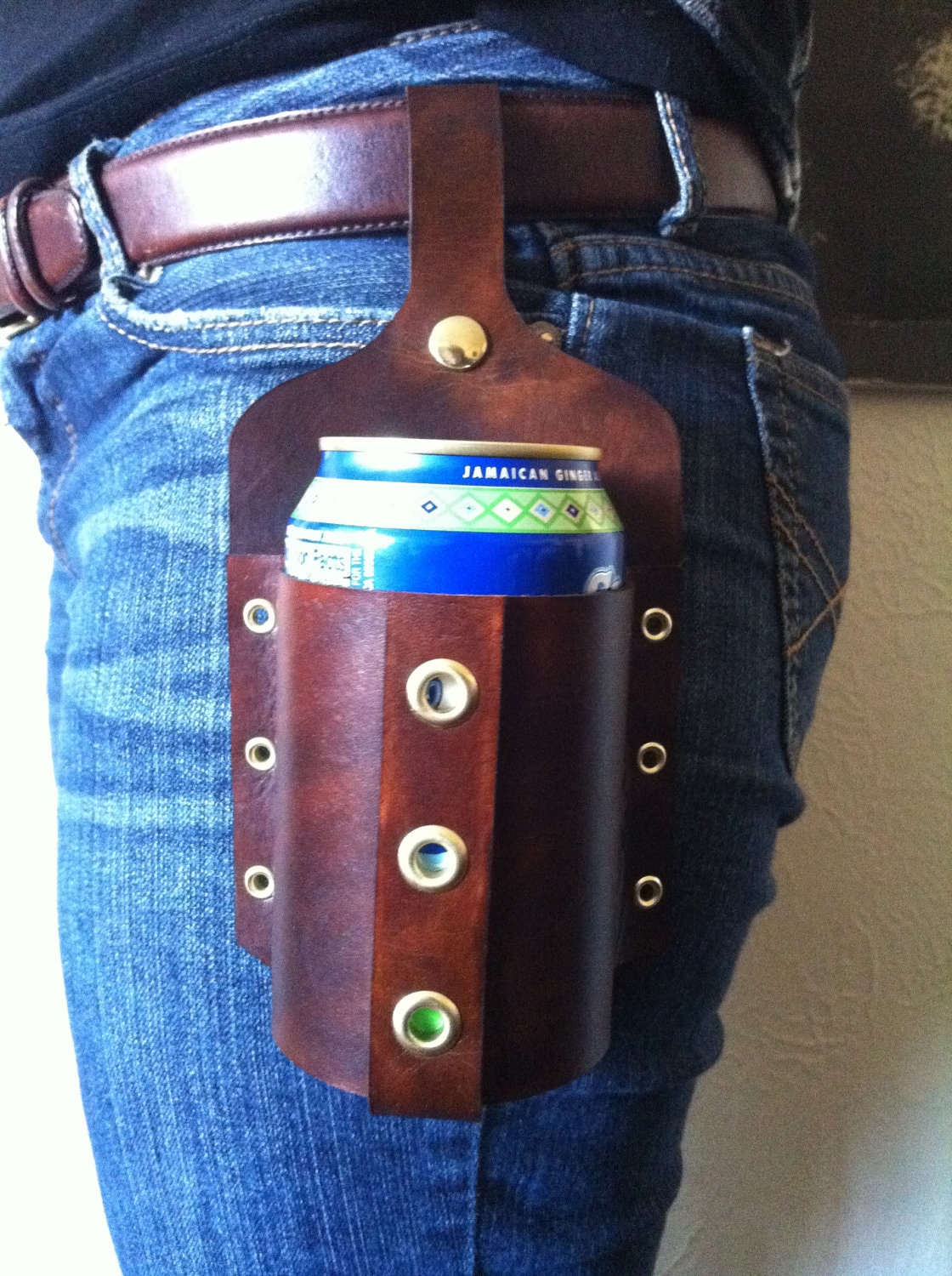 Handmade Leather Beer Holster - Etsy