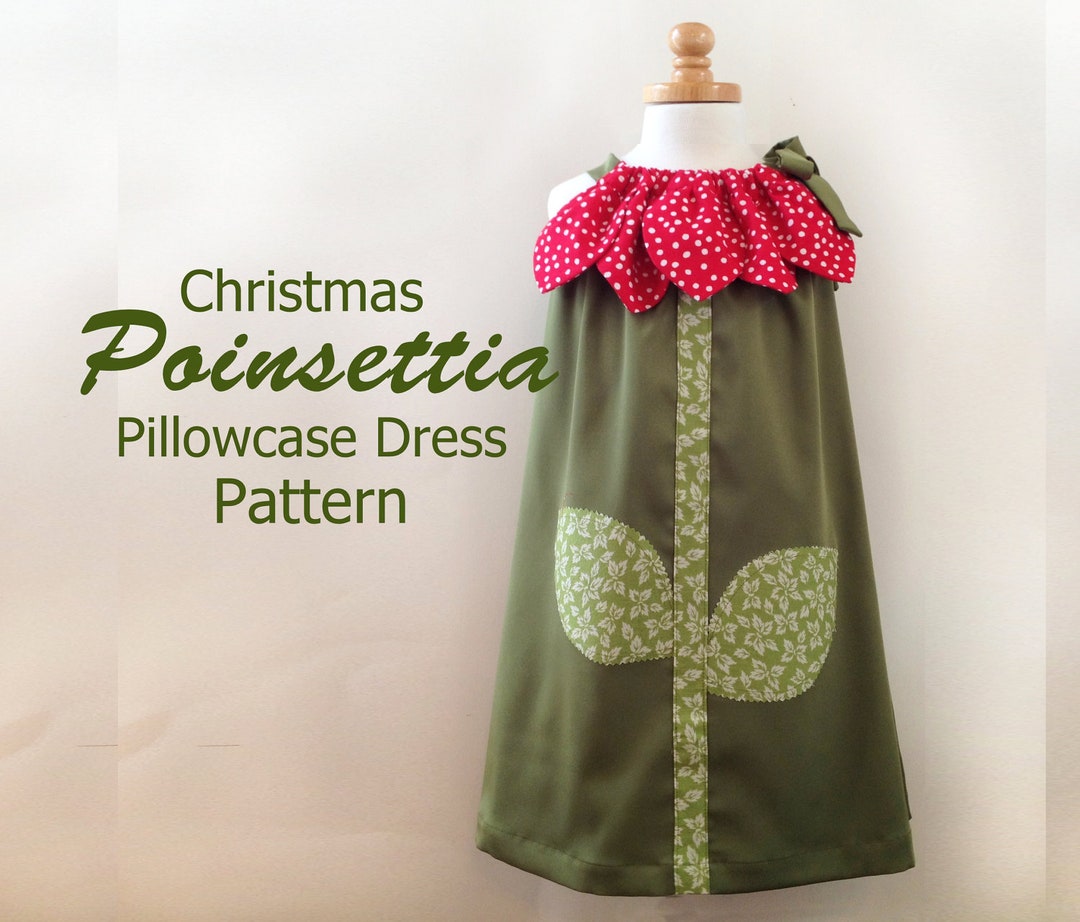 Sunny Flower Pillowcase Dress - Girl Christmas Dress Pattern PDF. Kid's ...