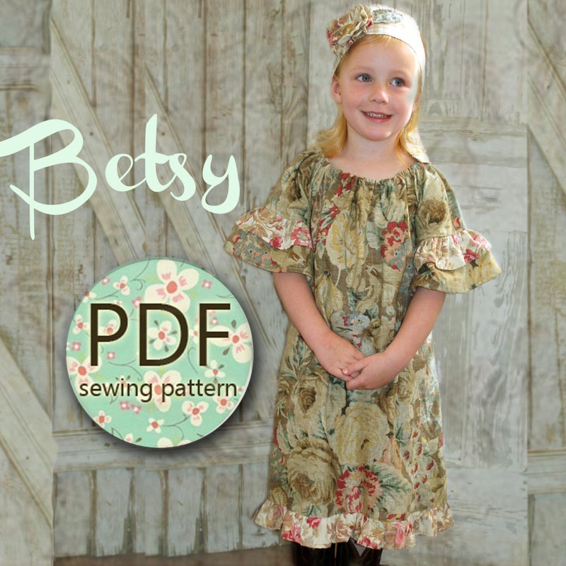 Girls Peasant Dress - Etsy
