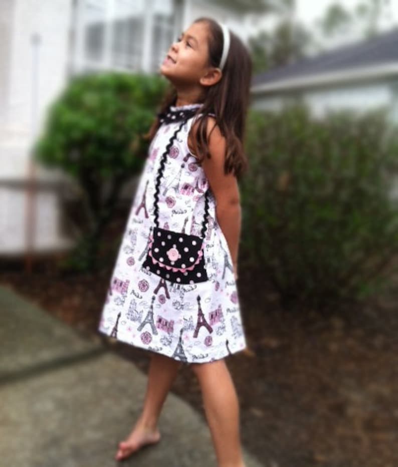 Uptown Girl Girl's A-line Dress Pattern PDF. Sewing - Etsy