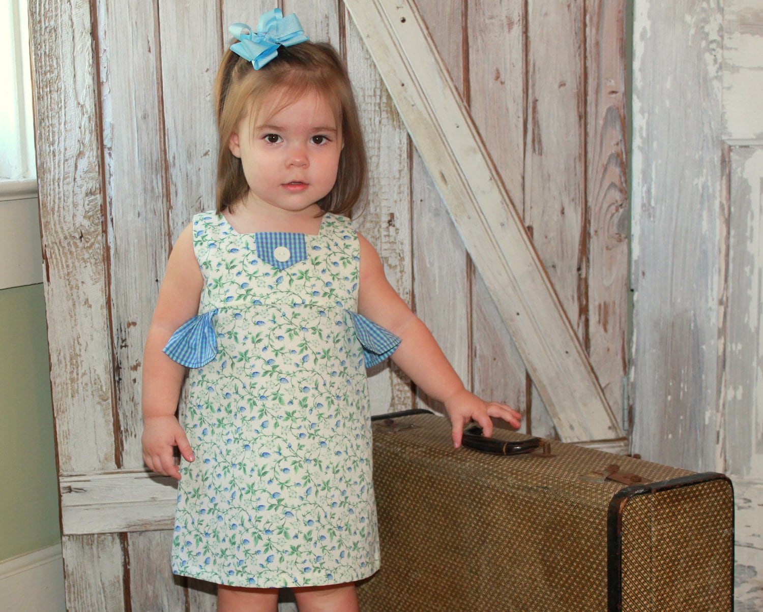 Maddie - Girl's Ruffled Dress Pattern PDF. Girl Kid Toddler Child ...