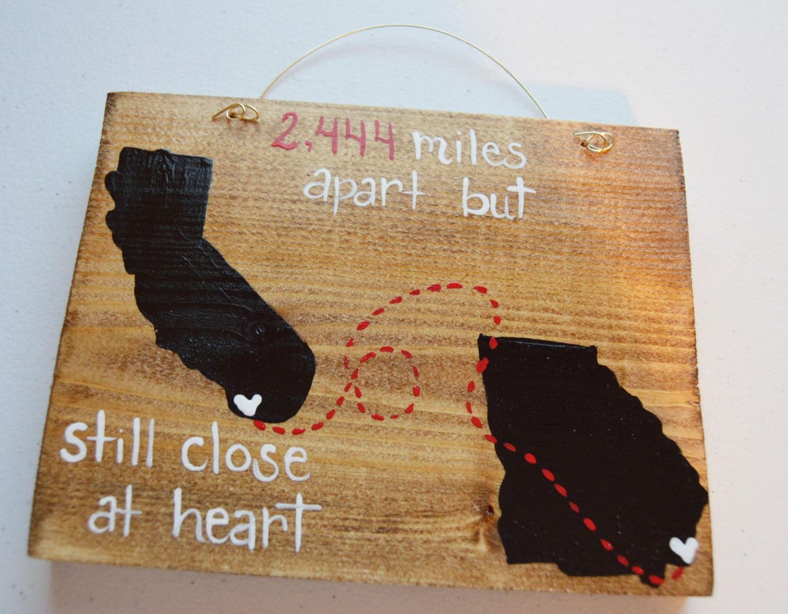 Best Friend Gift Wood Friendship Sign Long Distance Sign - Etsy