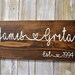 Personalized Established Wood Couple Family Sign Custom - Etsy