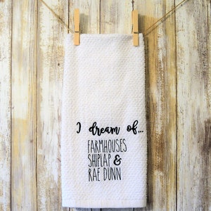 I Dream of Farmhouses Shiplap and Rae Dunn Farmhouse Embroidered ...