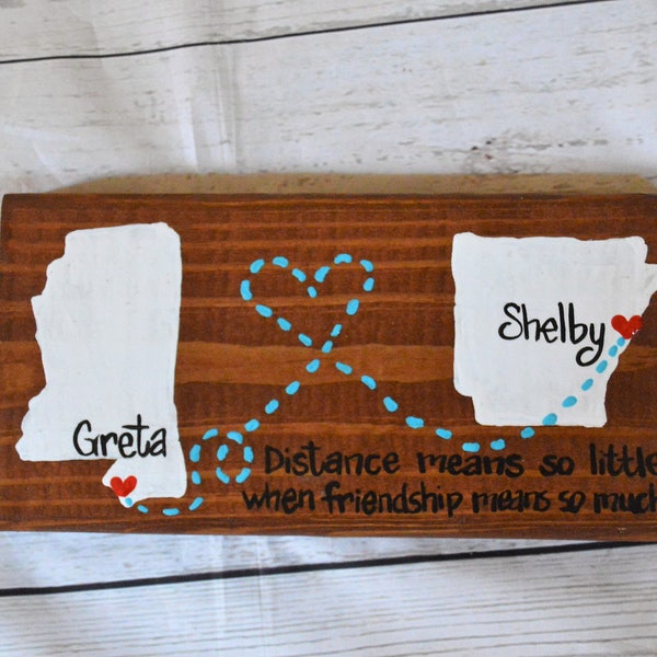 Distance Sign - Etsy