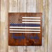Thin Blue Line Flag Wood Personalized Sign Law Enforcement - Etsy