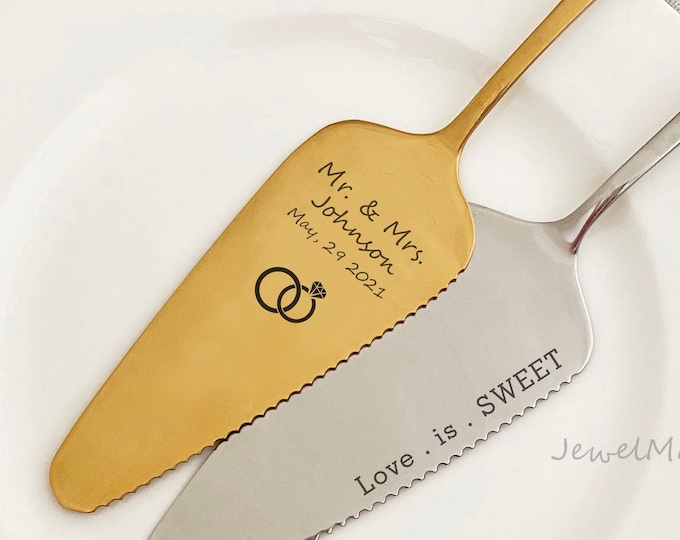 Personalized Cake Server, Pie Server, Bridal Shower Gift, Custom ...