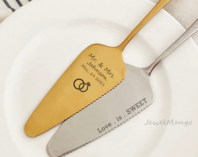 Personalized Cake Server Pie Server Bridal Shower Gift - Etsy