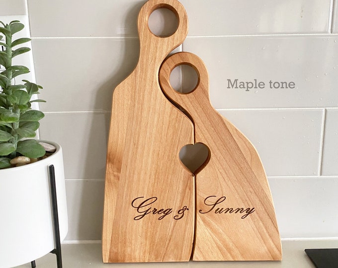 Nesting Charcuterie Board, True Love Charcuterie Board, Couple Cutting ...