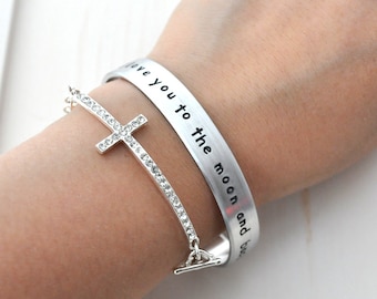 Personalized Metal Cuff Bracelet Custom Bracelet Aluminum | Etsy