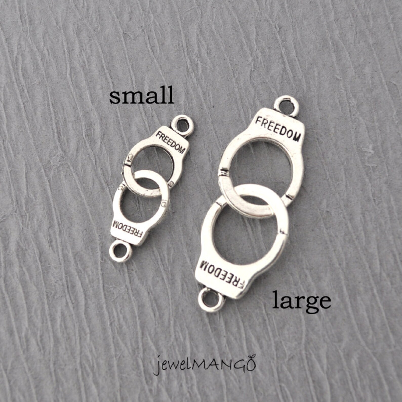 Large Handcuffs Bracelet in Silver, Hand Cuffs, Freedom, Hand Cuffs ...