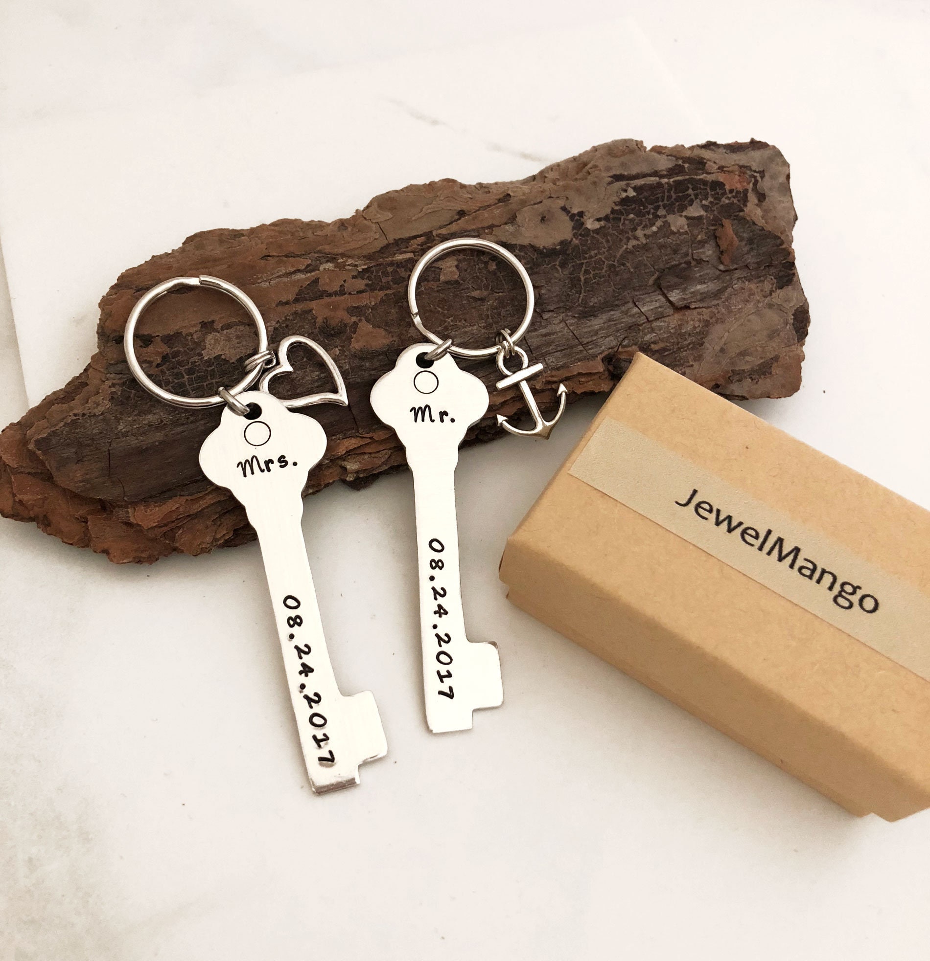 Wedding Gift Key Chain, COUPLE Key Chain, Mr. Mrs.,wedding, Anniversary ...