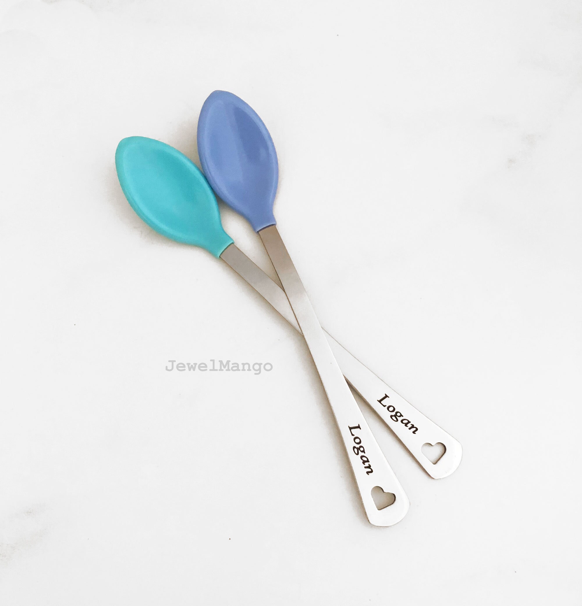 Personalized Baby Spoon Set, Perfect Baby Shower Gift, New Mom, Baby ...