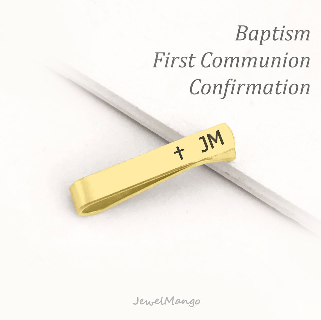 Gold Tie Pin With Cross, First Communion Gifts, Baptism Gifts for Boy ...