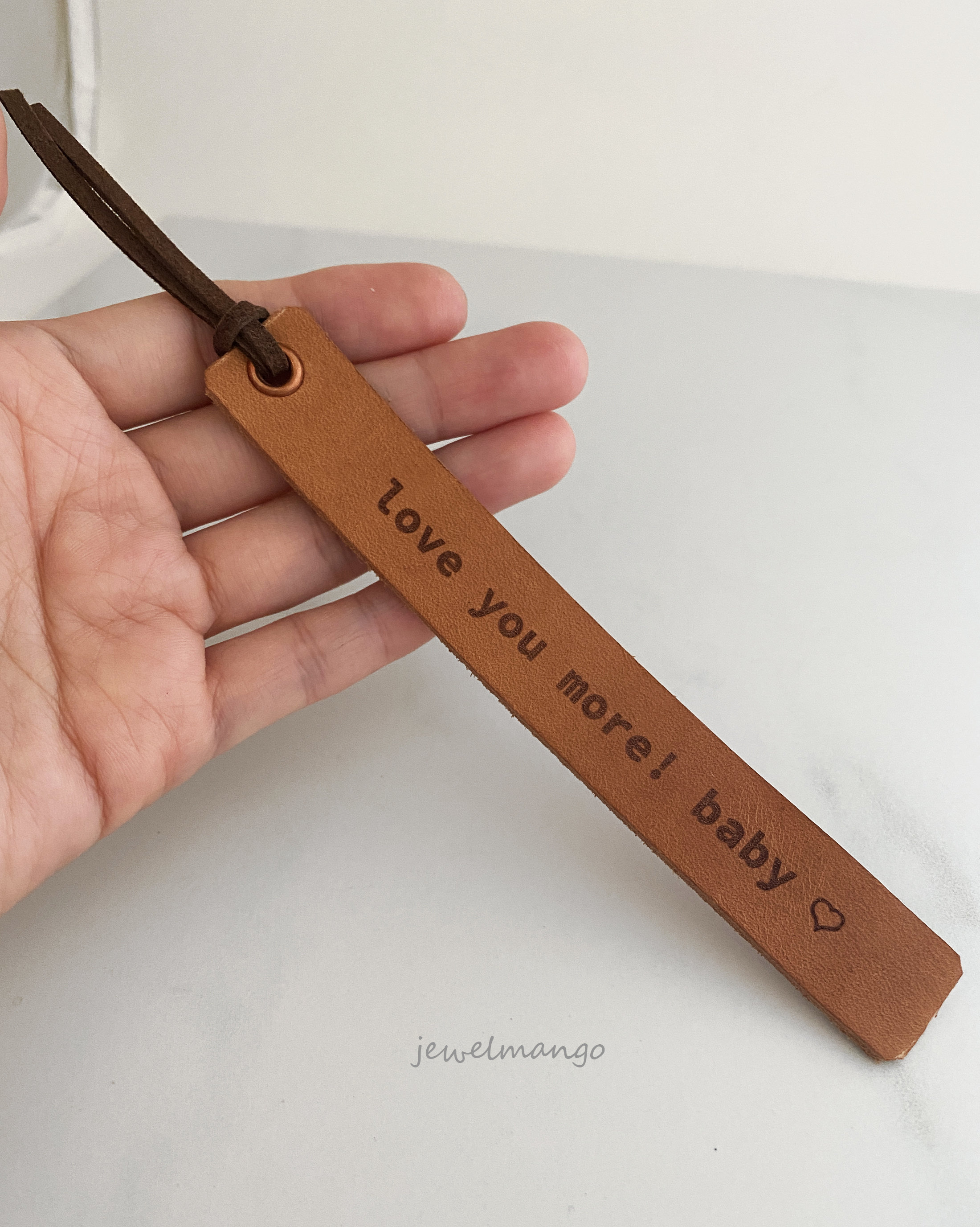 Personalized Bookmarks, Custom Leather Bookmark, Keepsake Date, Gift ...