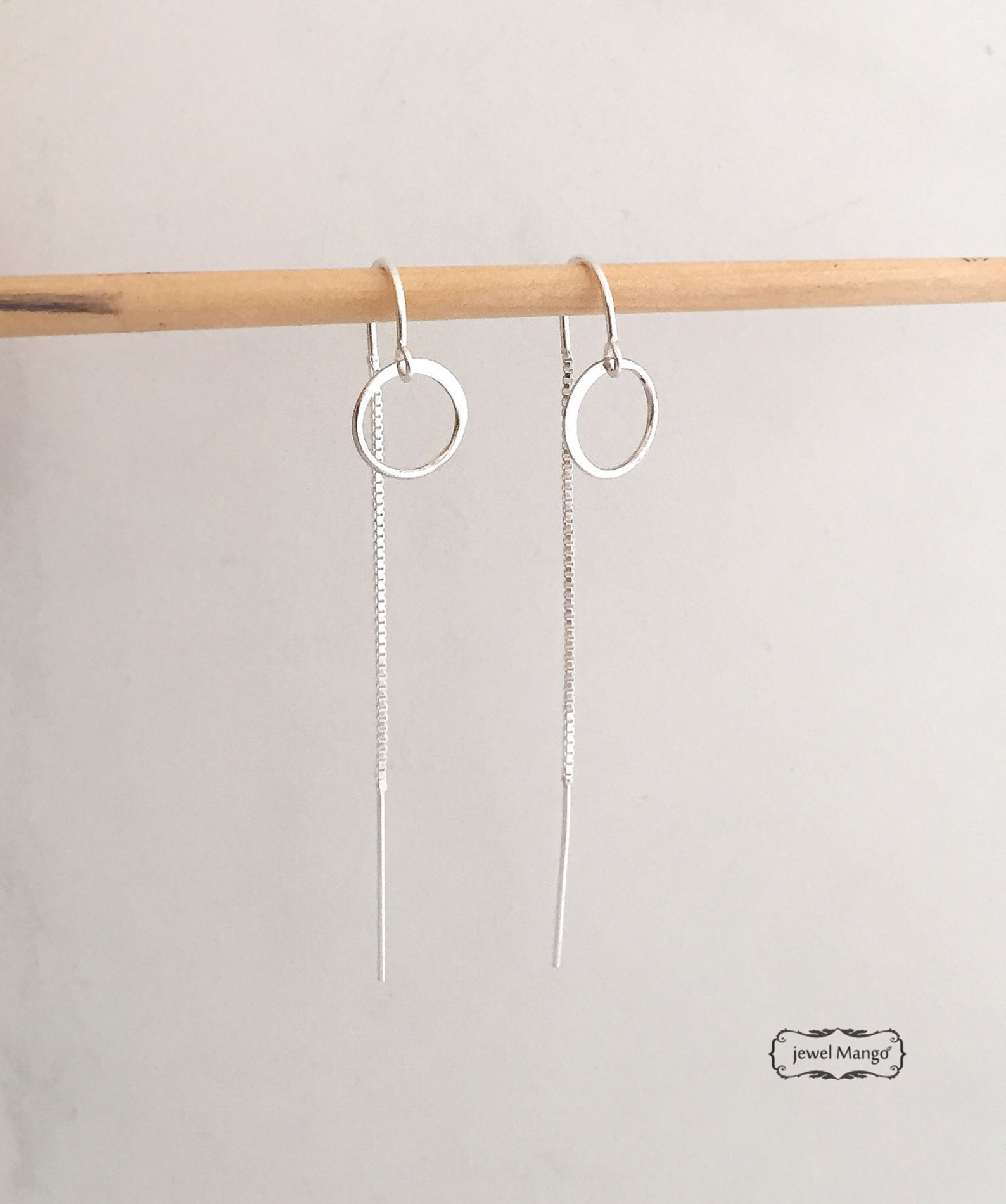Thread Earrings Threader Earrings Long Thread Earrings - Etsy
