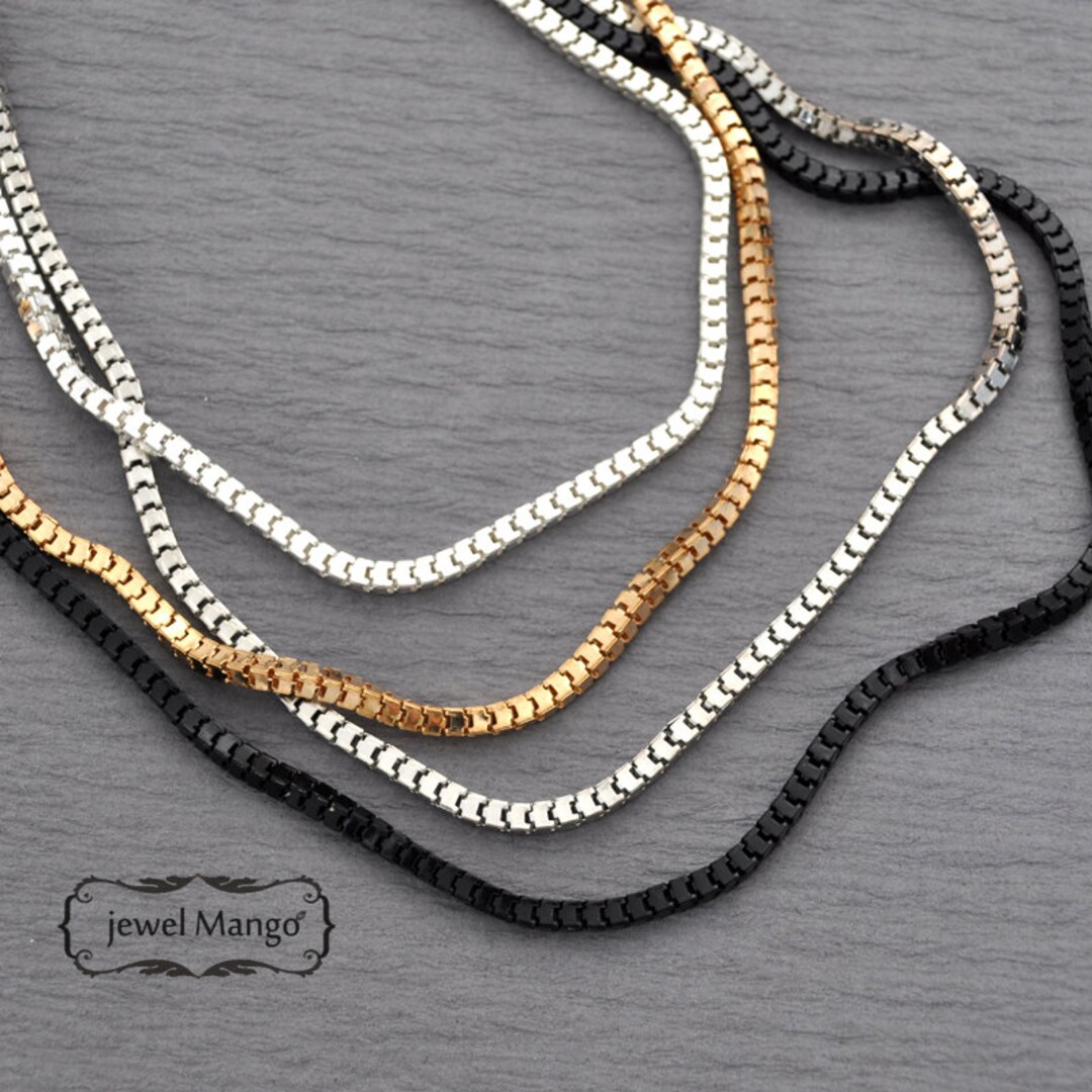 Multi Layered Necklace, Silver, Antique Silver, Gold, Black Chain, Long ...