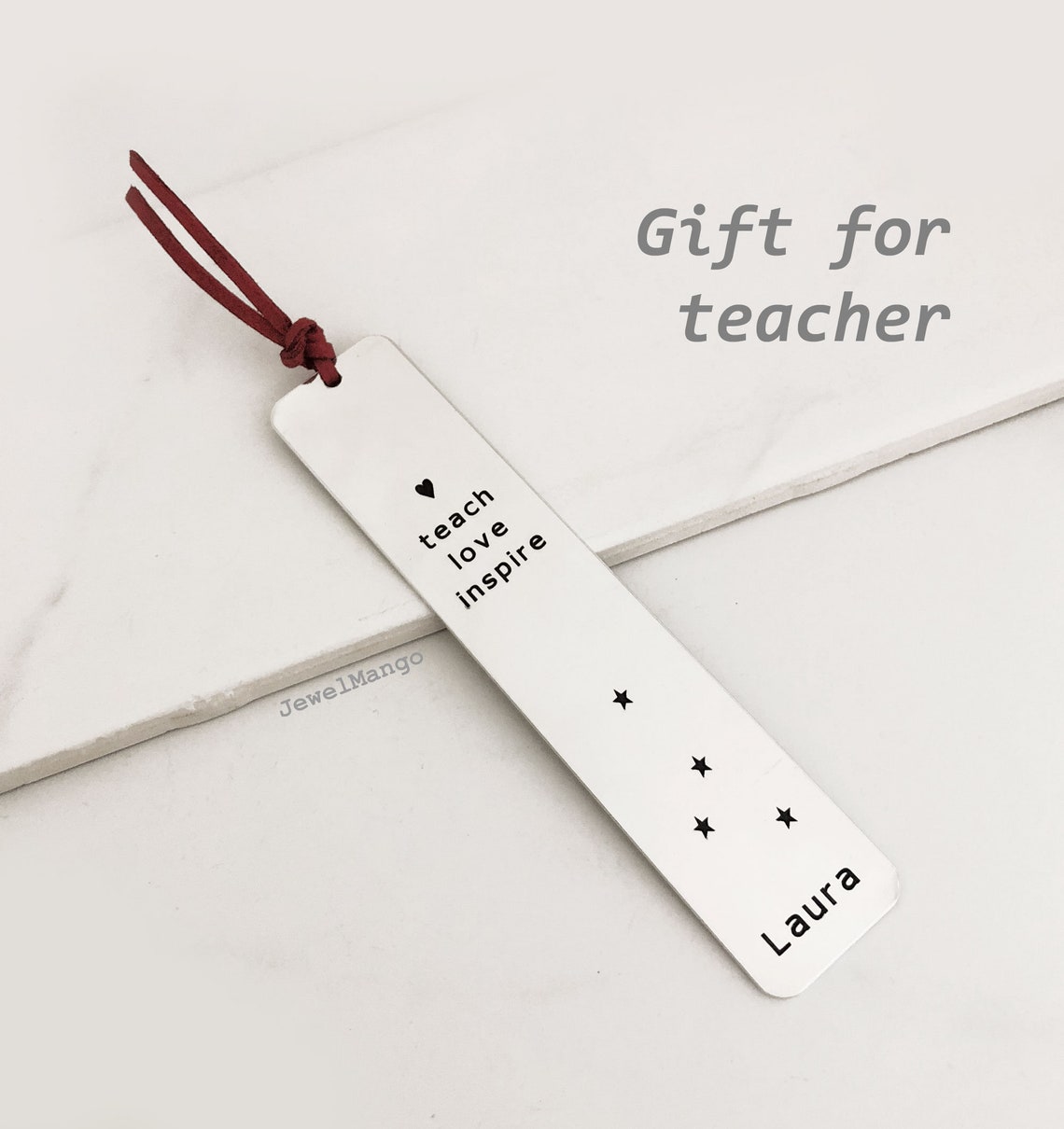 Teacher gifts books Gift bookmark for teacher gifts | Etsy