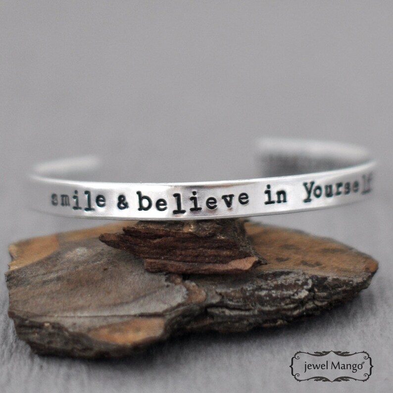 Personalized Metal Cuff Bracelet Custom Bracelet Aluminum - Etsy