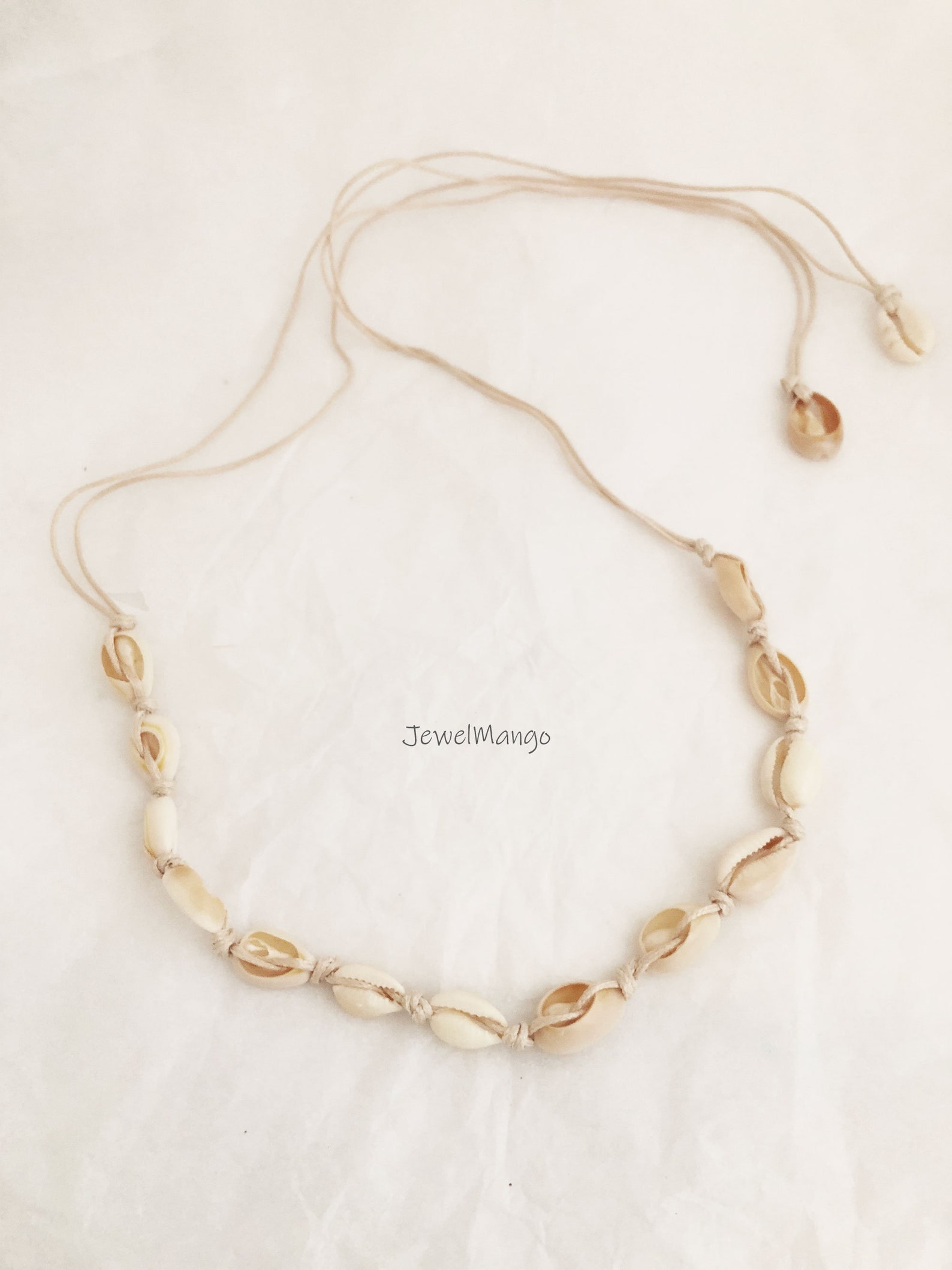 Cowrie Shell Necklace Puka Shell Choker vsco girl Seashell | Etsy