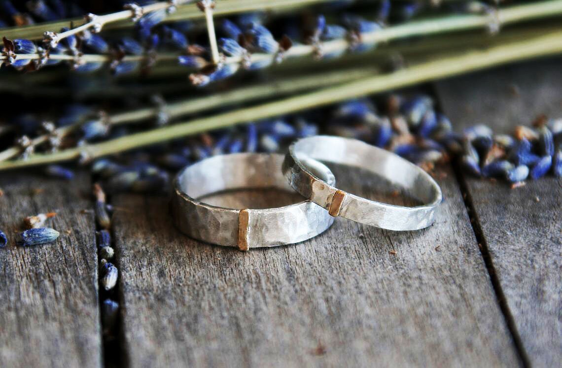 Medieval Antique Style Wedding Rings Relic Wedding Rings | Etsy