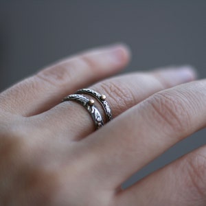 Relic Ring, Sterling Silver and 18K Gold Rings, Antique Style Rings ...