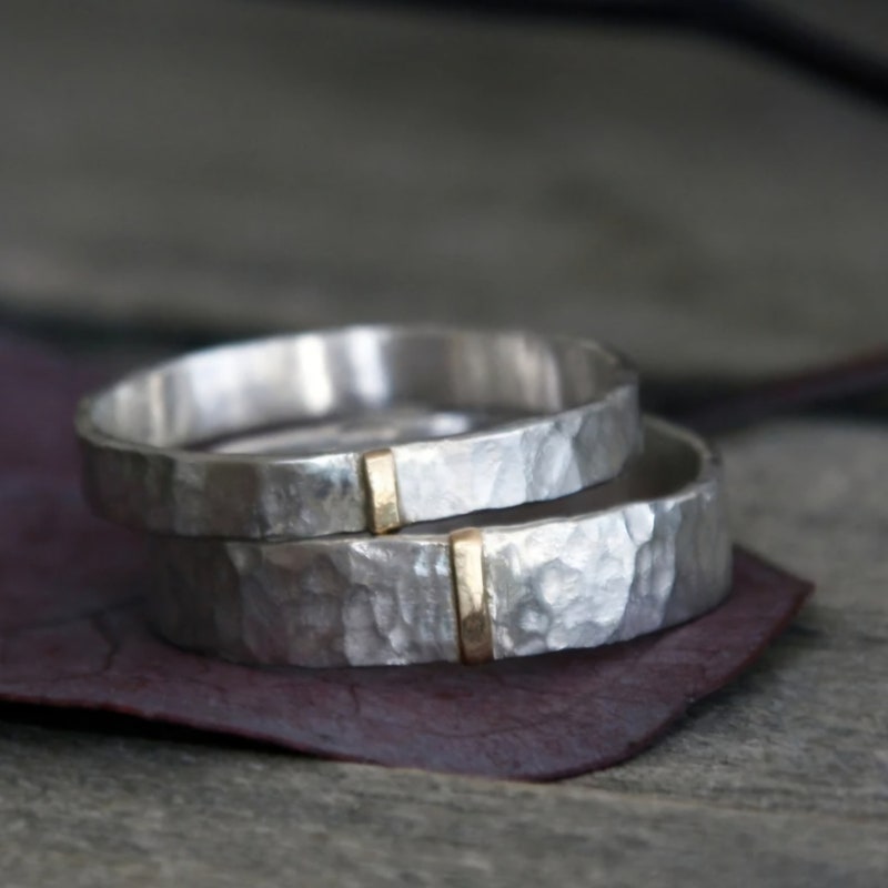 Rustic Wedding Ring - Etsy