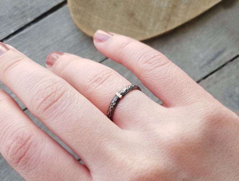 Antique Style Wedding Rings Relic Wedding Rings Sterling | Etsy