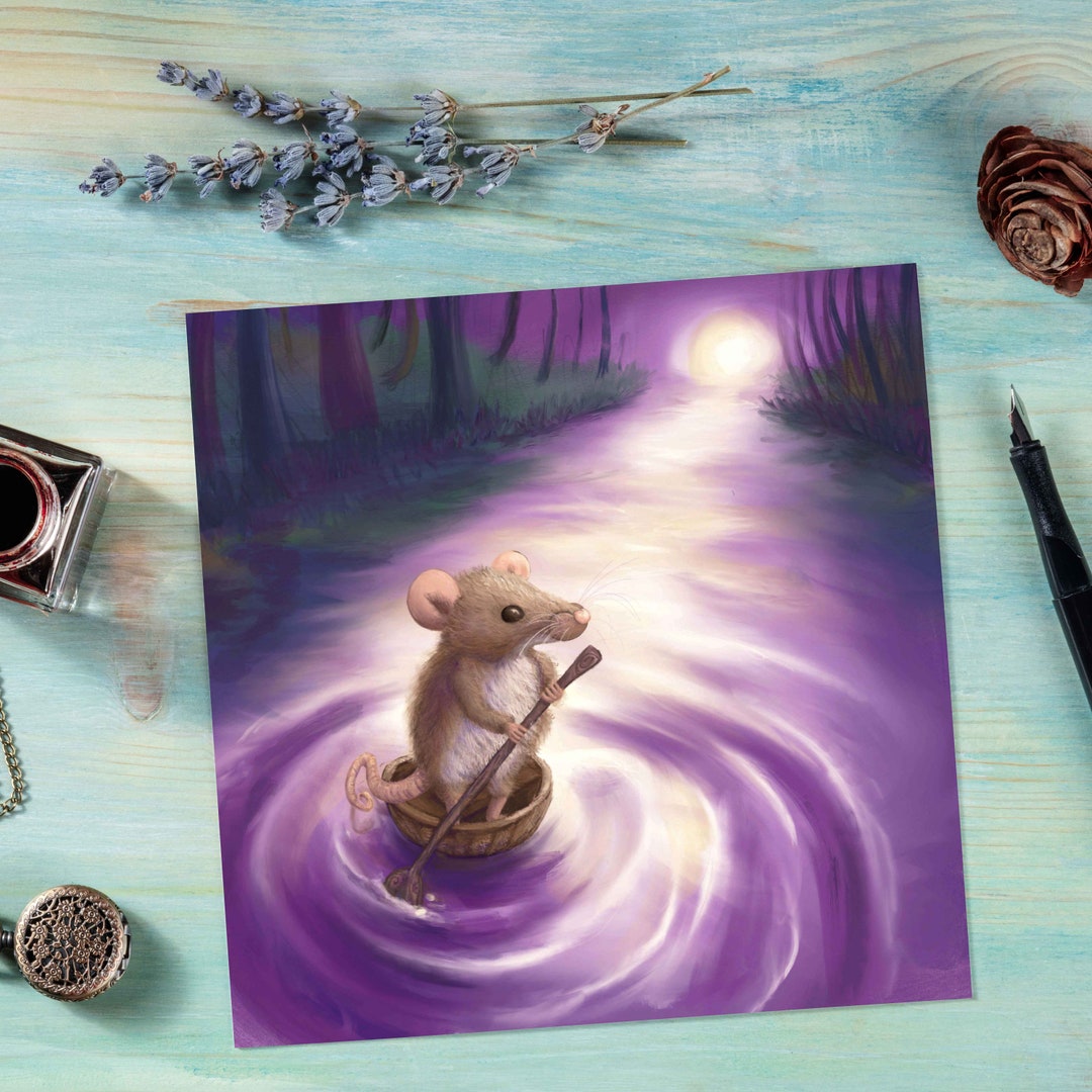 An Adventurous Mouse Greetings Card - Etsy