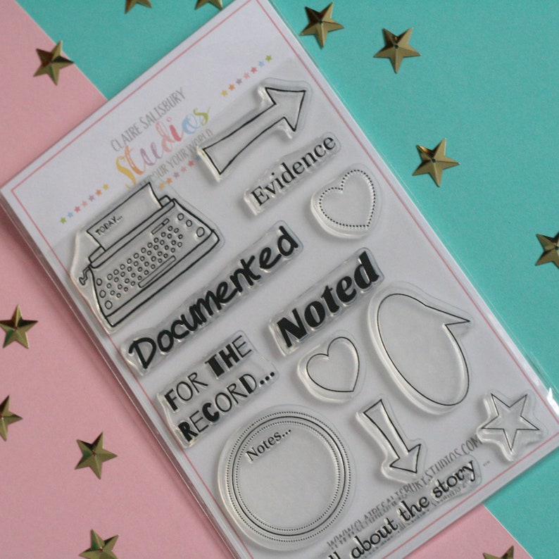 Planner Stamp Set - Noted, Bullet Journal Stamps, Journaling Stamps ...