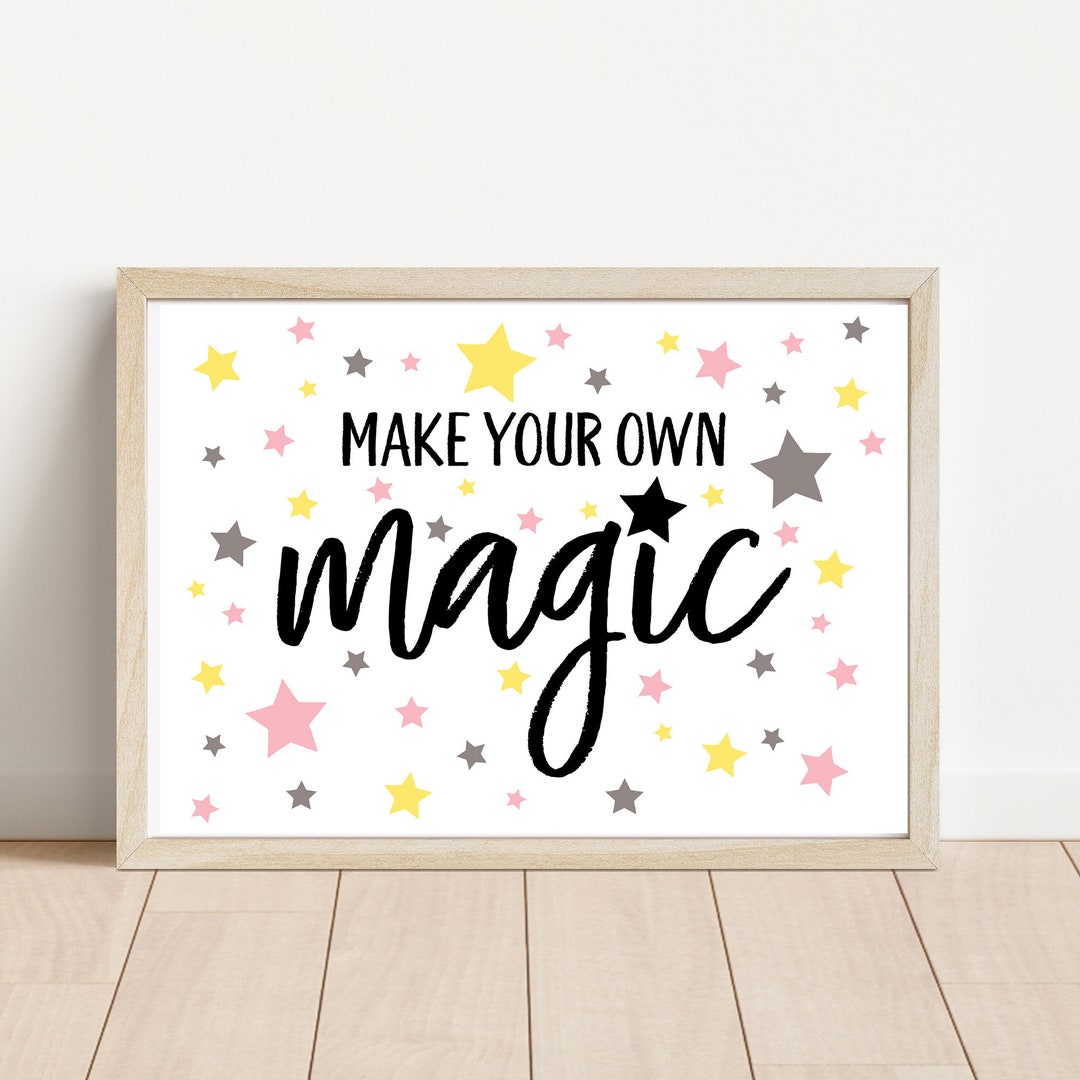 Magic Quote Printable | A4 Digital Print | Inspirational Quote ...