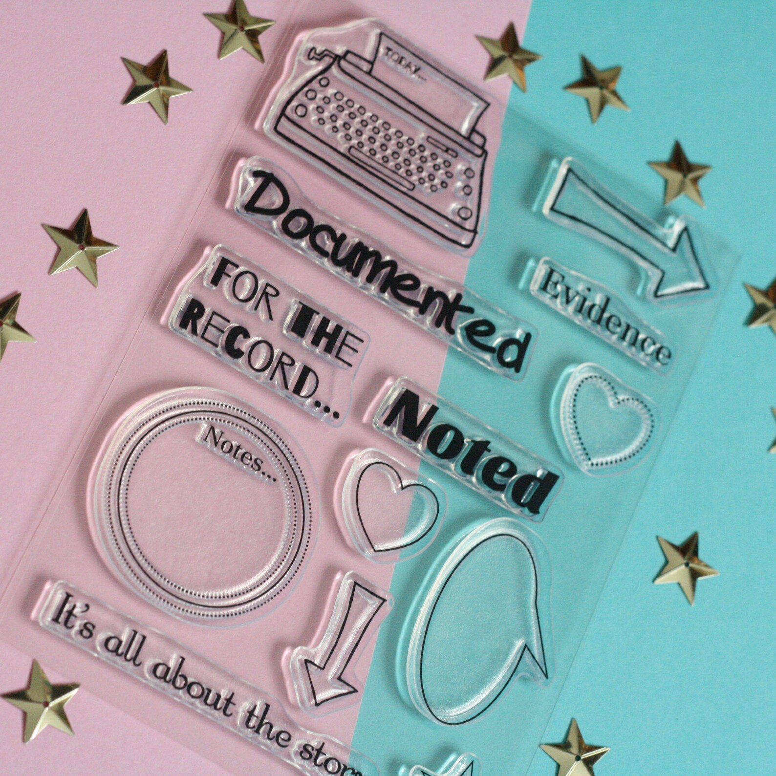 Planner Stamp Set - Noted, Bullet Journal Stamps, Journaling Stamps ...