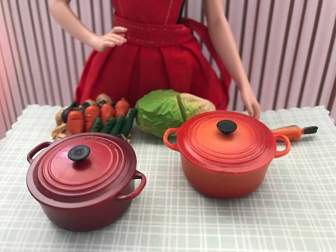 Miniature 1:6 Scale Dutch Oven Kitchen Cookware Play Scale Fashion Doll ...