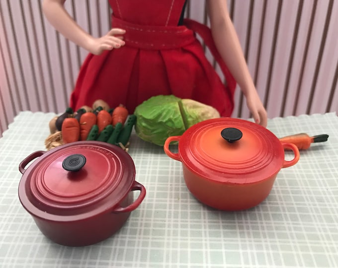 Miniature 1:6 Scale Dutch Oven Kitchen Cookware Play Scale Fashion Doll ...