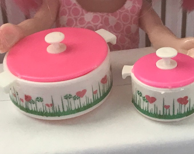 Miniature "pyrex" Vintage "lucky in Love" Pattern Casserole With Lid ...