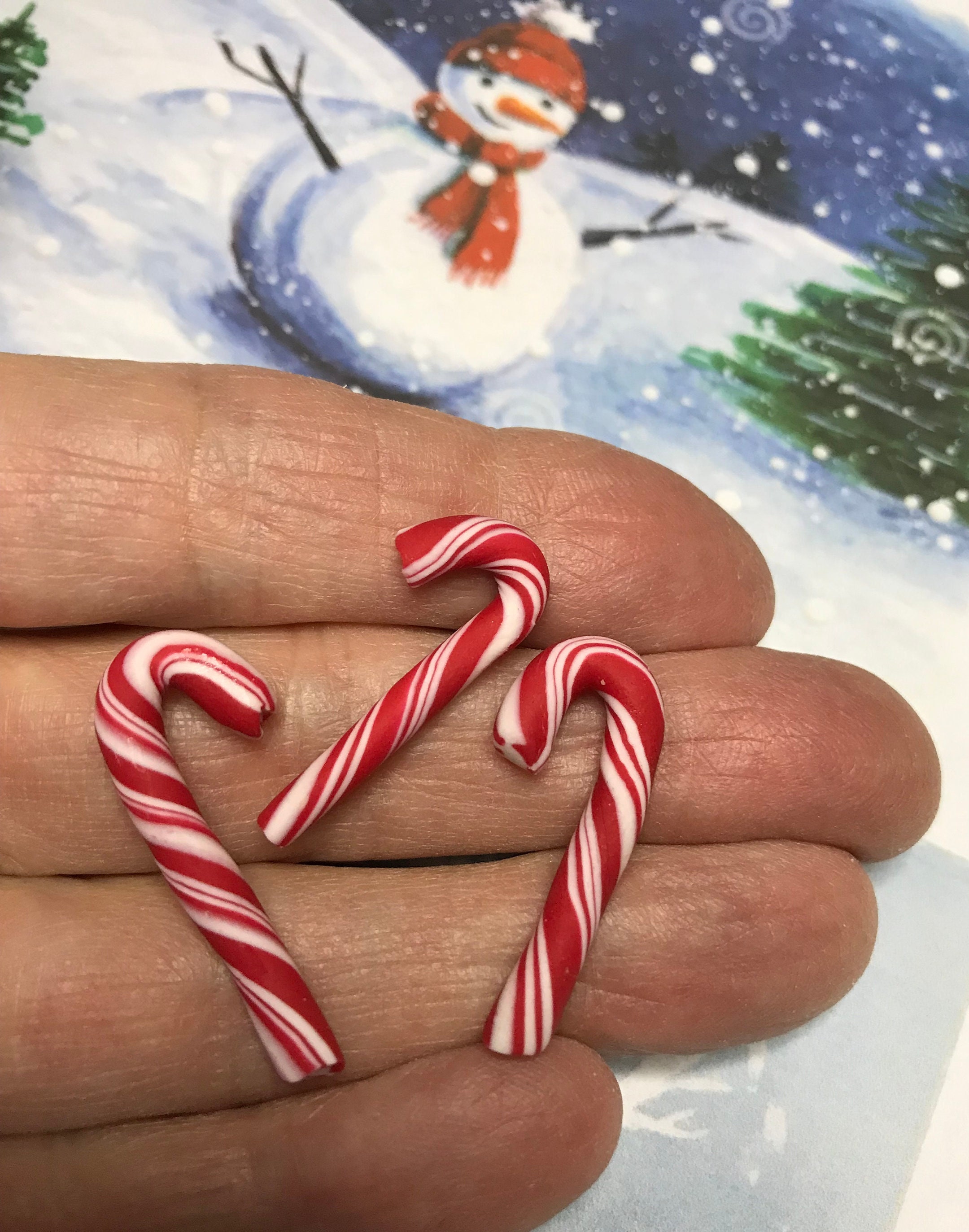 Miniature Candy Canes in Vintage Style Box 1:6 Scale for Fashion Dolls ...