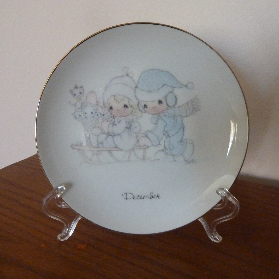 Precious Moments Plate for December Birthday - Etsy