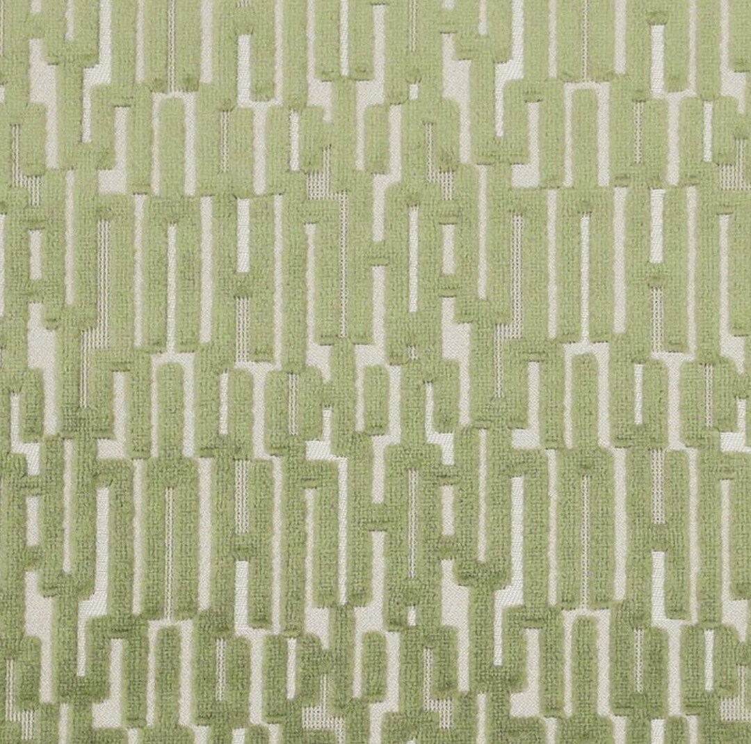 Green Crypton Velvet Upholstery Fabric Light Green Geometric - Etsy
