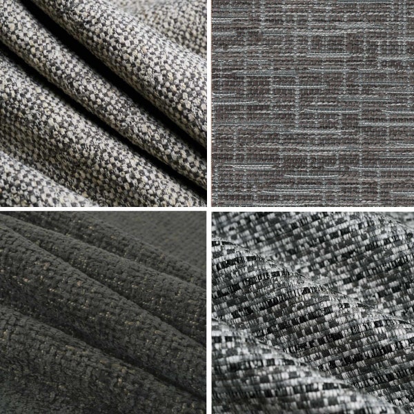 Grey Solid Upholstery Fabric - Etsy