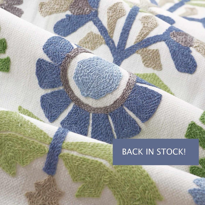 Embroidered Fabric - Etsy