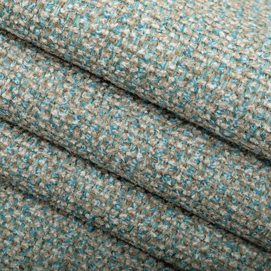 Aqua Crypton Upholstery Fabric for Furniture - Stain Resistant Aqua ...